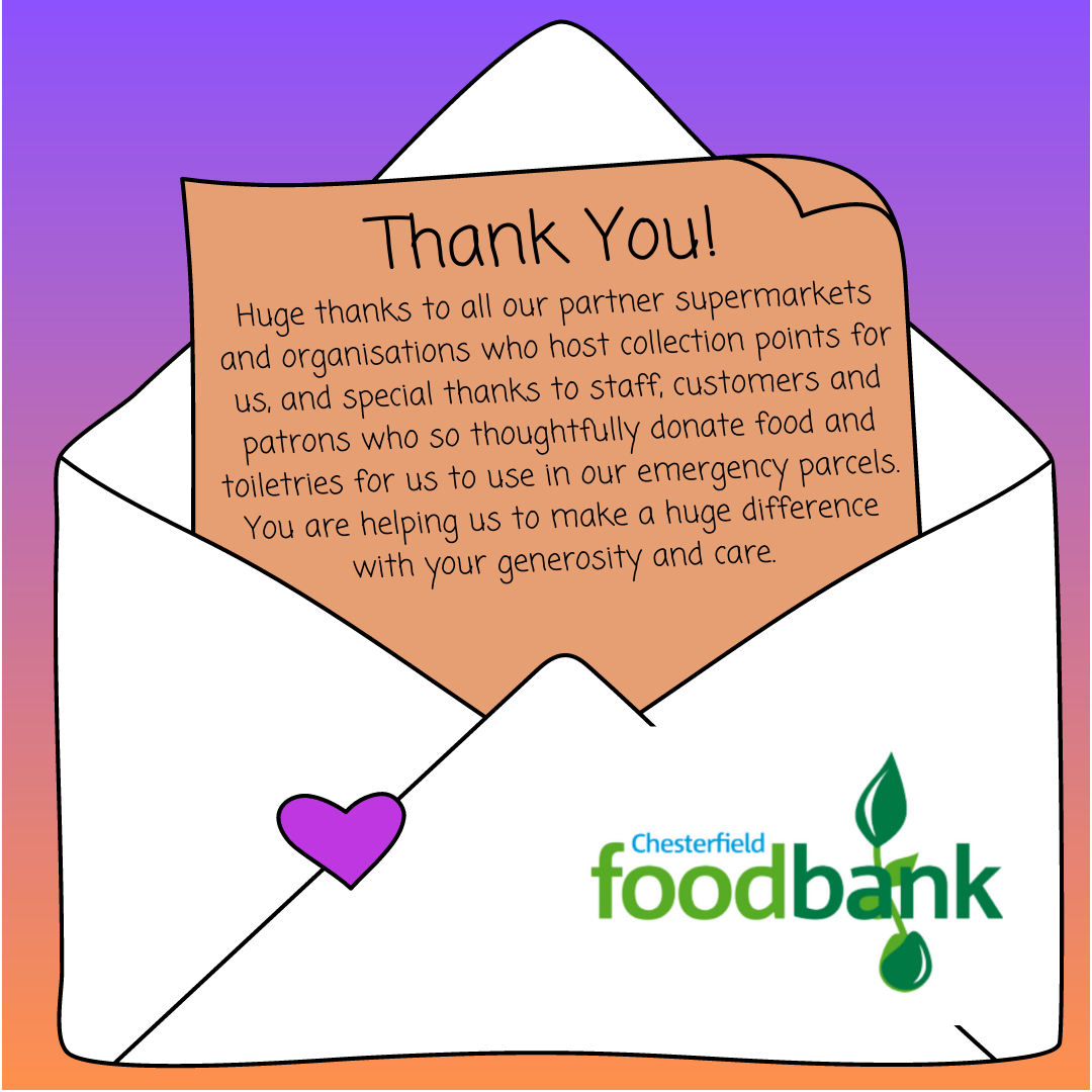 Thank you food donors and PCPs | Chesterfield Foodbank