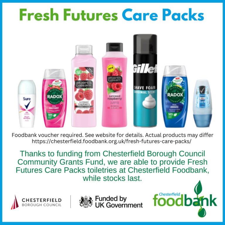 Fresh Futures Care Packs | Chesterfield Foodbank